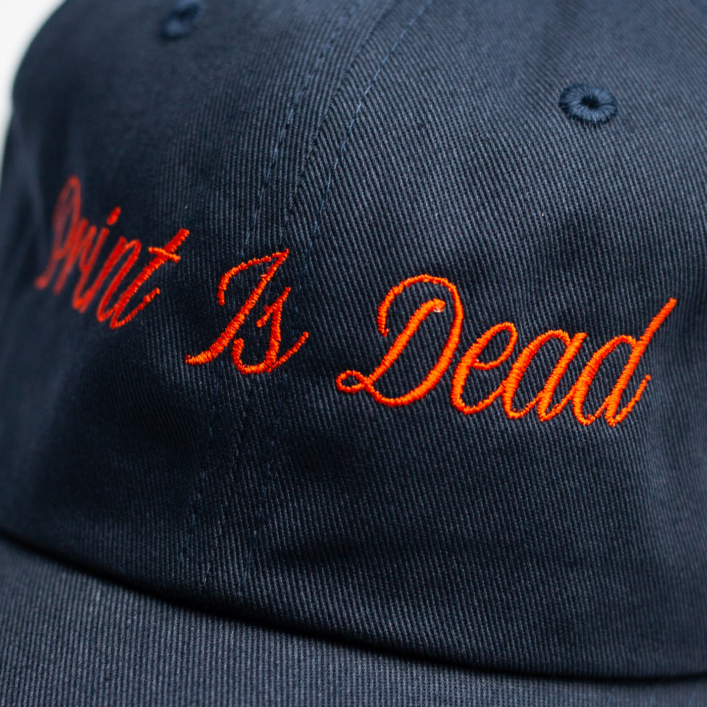Slack PRINT IS DEAD Dad Cap • Silent Store
