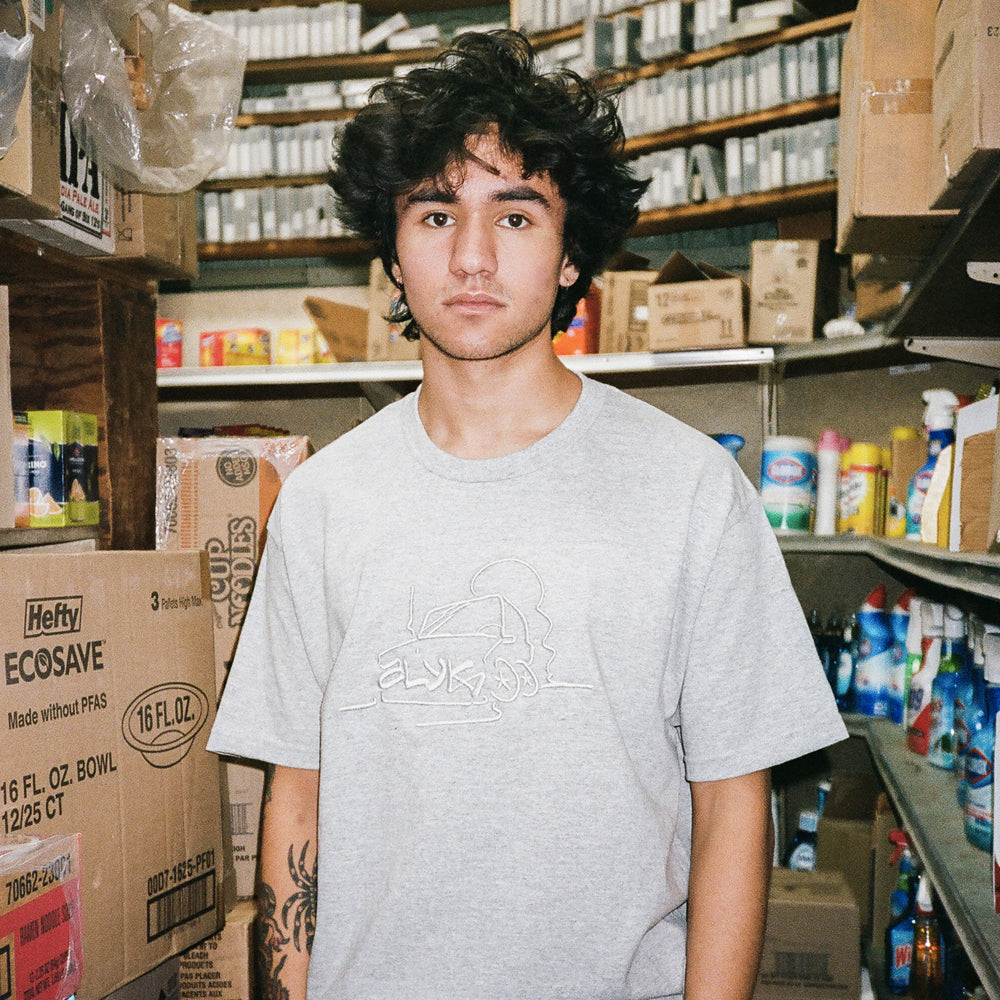 ALYK - RPM EMBROIDERED T-SHIRT HEATHER GREY • Silent Store