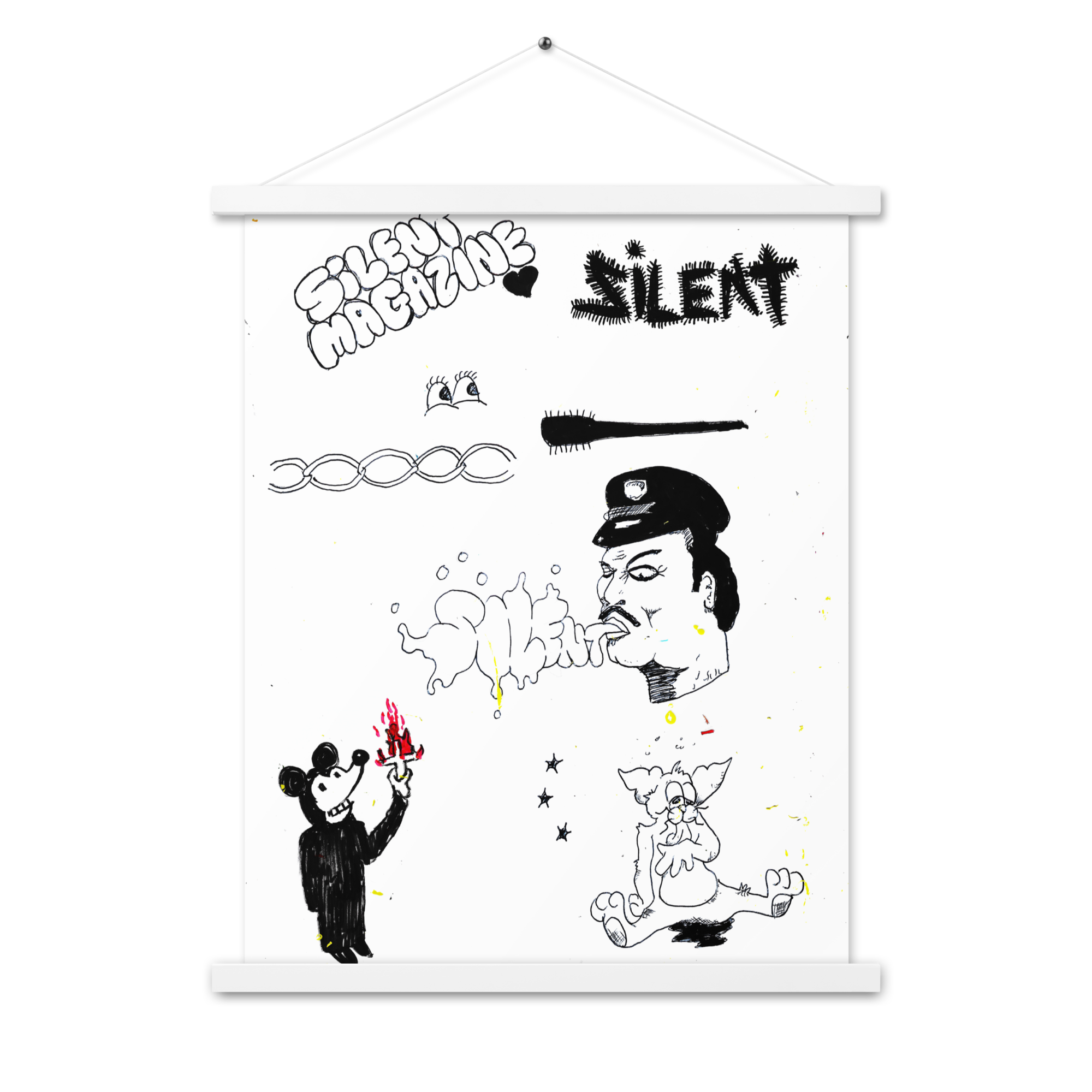 Silent Doodles Hanger Poster • Silent Store