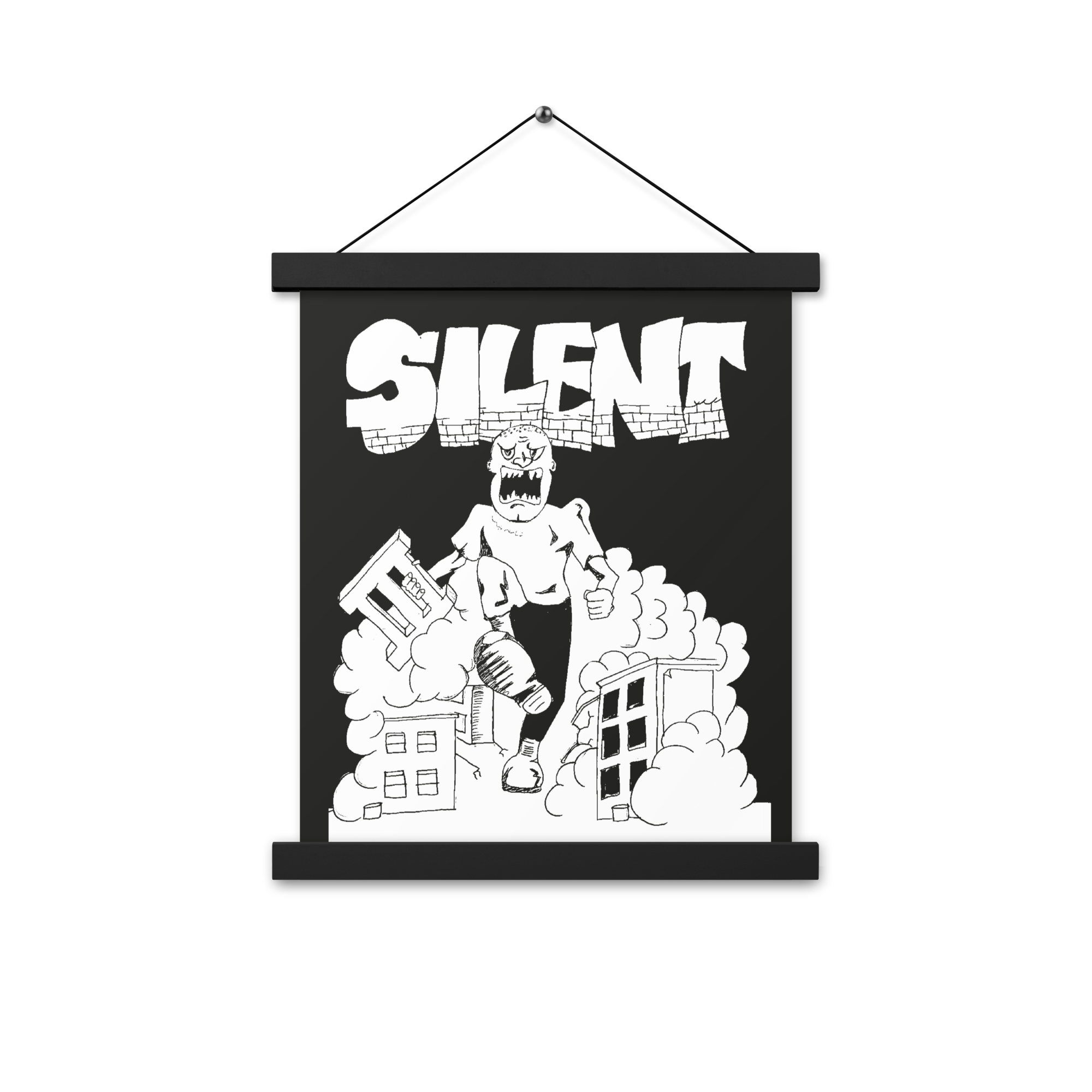 Issue 3 Art Silent Poster with Hangers • Silent Store