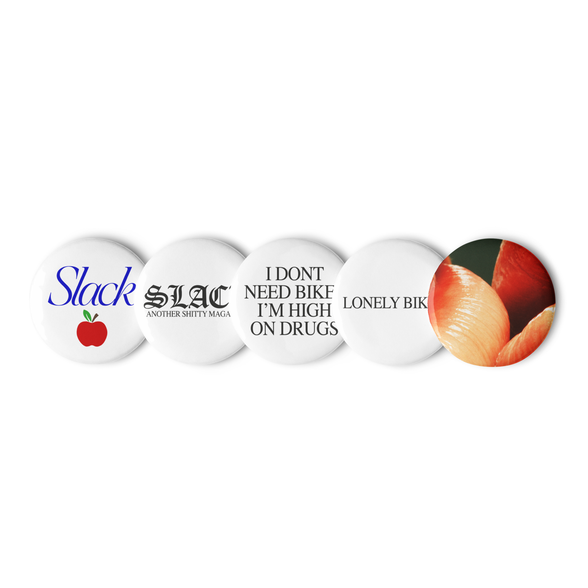 Slack Pin Badge Set 5 • Silent Store